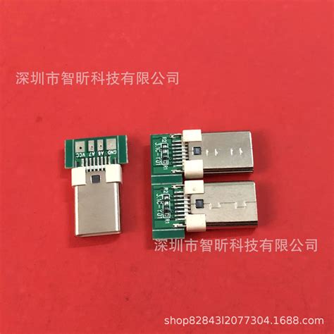 Typec母头四线焊接图 千图网