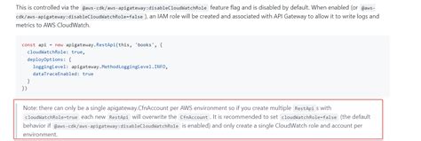 AWS ApiGateway Account False Positive Drift Detection For