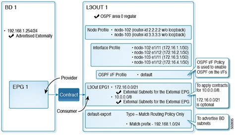 Cisco ACI L Out Configuration Examples Example An OSPF L Out With Two External Routers