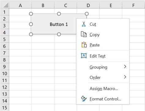 Excel Macros Form Button