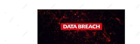 data breach dark red background with digital binary code vector