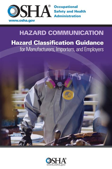 Osha Hazardous Materials Classification Guide