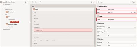 Creating A Classic Report Using The Create Page Wizard And Show Its Region Content Dynamically