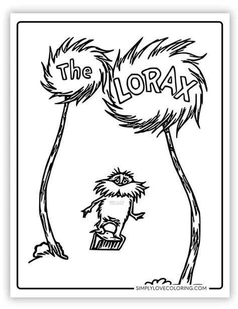 Lorax Trees Coloring Pages Lorax Trees Coloring Pages