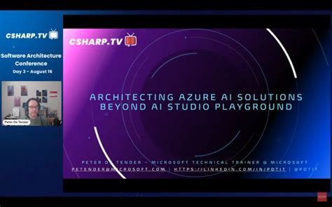 Csharp Tv On Linkedin Softwarearchitectureconf Softwarearchitecture Csharptv Csharpcorner