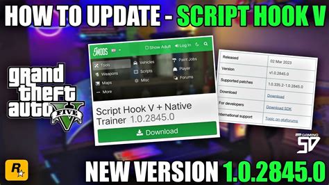 Gta V How To Update Script Hook V 1028450 New Version Shivaxd 2k23 Youtube