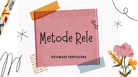 Estimasi Fertilitas Metode Rele Dan Metode Pf Ratio Pptx