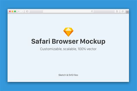 Safari Browser Mockup Sketchsvg ~ Product Mockups ~ Creative Market