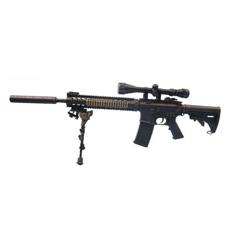 Double Bell Sopmod M4 Dmr With Bipod Plus 3 9x40 Scope And Silencer