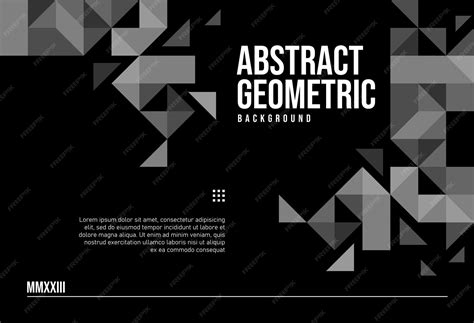 Premium Vector Abstract Geometric Background Monochromatic Color