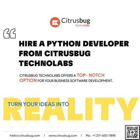 Citrusbug Technolabs On Linkedin Hireus Pythondevelopment