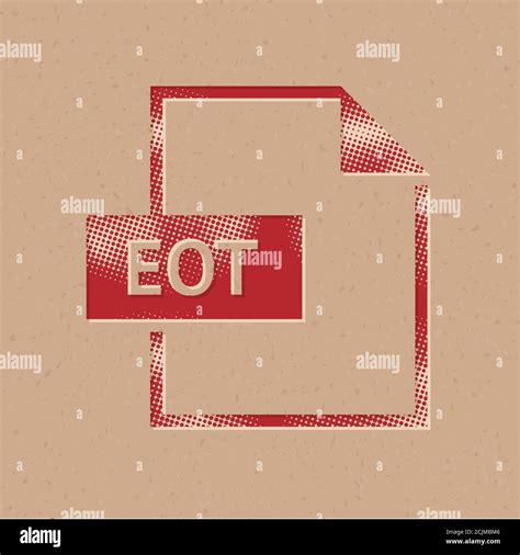 File Format Icon In Halftone Style Grunge Background Vector