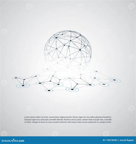 Black And White Modern Minimal Style Cloud Computing Networks