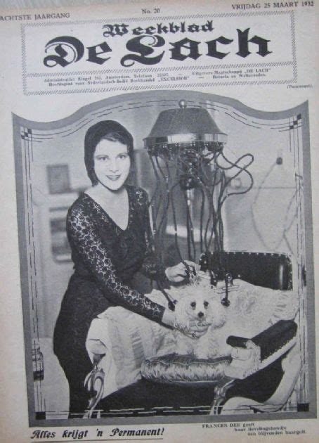 Frances Dee De Lach Magazine 25 March 1932 Cover Photo Netherlands