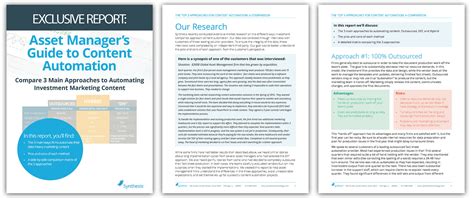 Top 3 Approaches To Automating Investment Marketing Content