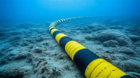 Showcasing Intricate Details And Advanced Design The High Tech Submarine Fiber Optic Cable