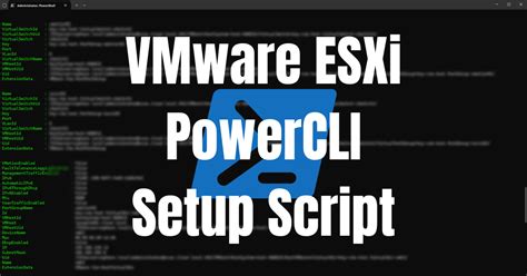 Vmware Esxi Powercli Setup Script For Port Virtual Graveyard