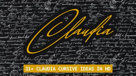 Claudia In Cursive ⚡ 100 Signature Ideas 2025