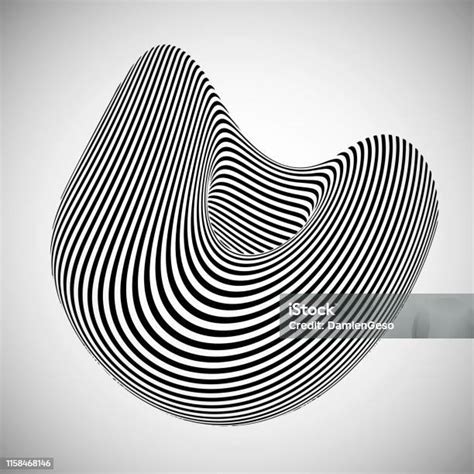 착시 선 배경입니다 추상 3d 흑백 환상 착시 벡터의 개념 적 디자인 Eps 10 벡터 일러스트레이션 0명에 대한 스톡 벡터 아트 및 기타 이미지 Istock