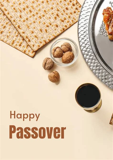Happy Passover Design Template Postermywall