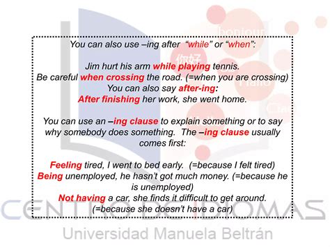 Ing Clauses Gerunds Pptx Fitness And Exercise Healthy Living