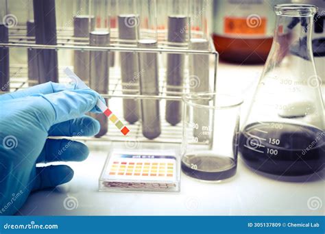 Universal Indicator Paper Litmus Paper Of Ph Value Measurement Stock