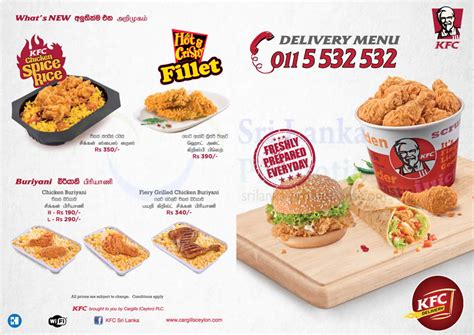 Delivery Menu Buriyani Spice Rice Fillet Kfc Menu Prices From 25