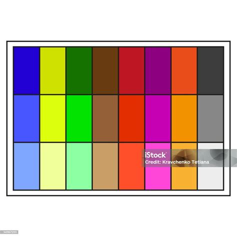 Ilustración De Paleta De Colores En Estilo Moderno Ilustración