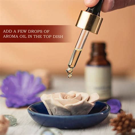 Flower Ceramic Diffuser Elegant Aroma For Home And Workspace The