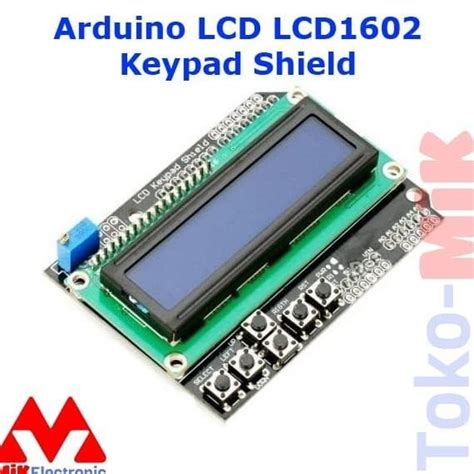 Jual Arduino Lcd Lcd1602 Keypad Shield Arduino Blue Key Pad Biru 5v