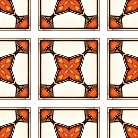 Premium Ai Image Seamless Tileable Abstract Pattern In Stainedglass Window Style