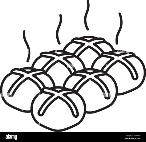 Easter Buns Stock Vector Images Alamy