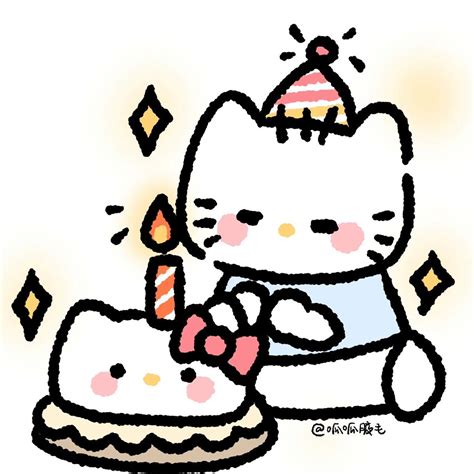 Cute Hello Kitty Birthday Drawing Happy Birthday Doodles Happy