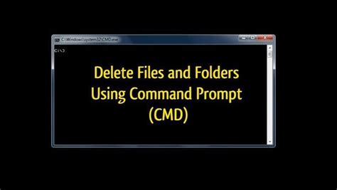 How To Delete Files And Folders Using Command Prompt Cmd Matob News