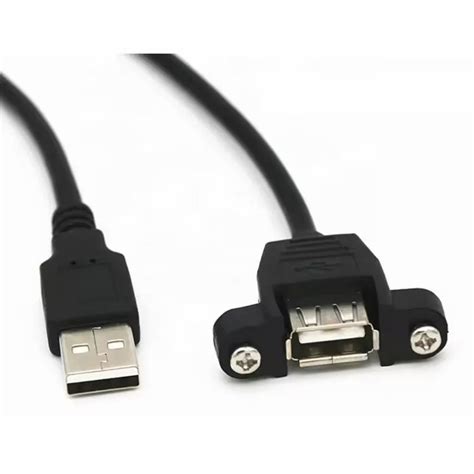 Screws Panel Mount 1m 20 A Male To A Female Usb 20 Usb20 Extension