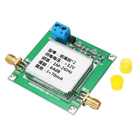 0 1 2GHz 64dB Gain RF Broadband Amplifier Board Low Noise Amplifier LNA Sale Banggood USA