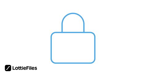 Free Security Lock Icon Lottie Json Animation Animation By Weblodge