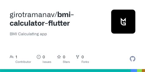 Github Girotramanavbmi Calculator Flutter Bmi Calculating App