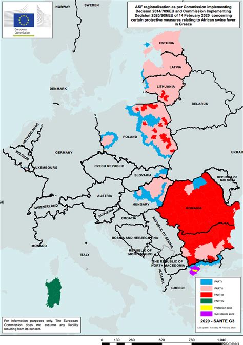 Map Summarising The Current Regionalisation Of Asf Control Measures
