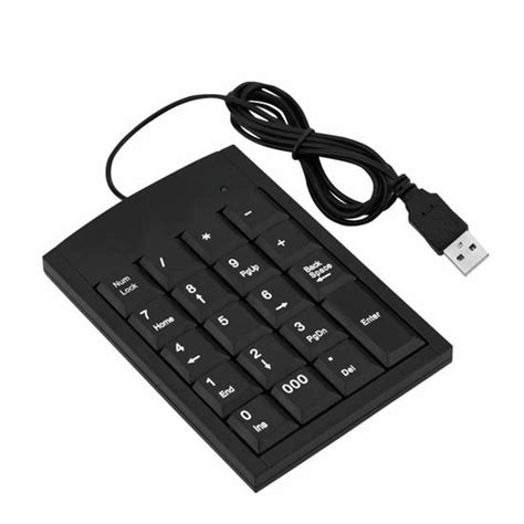 GetUSCart Zyyini USB Numeric Keypad Wired Number Pad Portable Mini Number Keyboard Computer