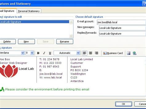 How To Create An Email Signature Template In Outlook 2010 Automated