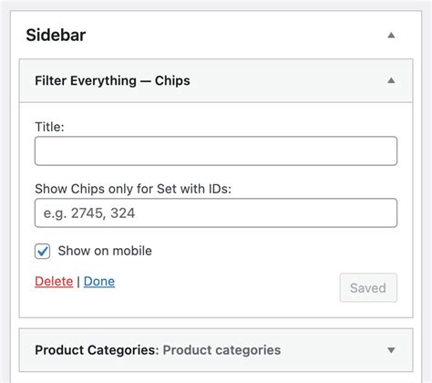 Chips Widget Filtereverythingpro