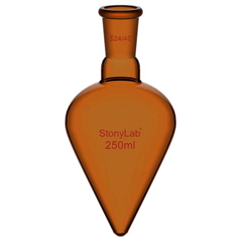 Pear Shape Flask Borosilicate Glass Lab Distillation Stonylab