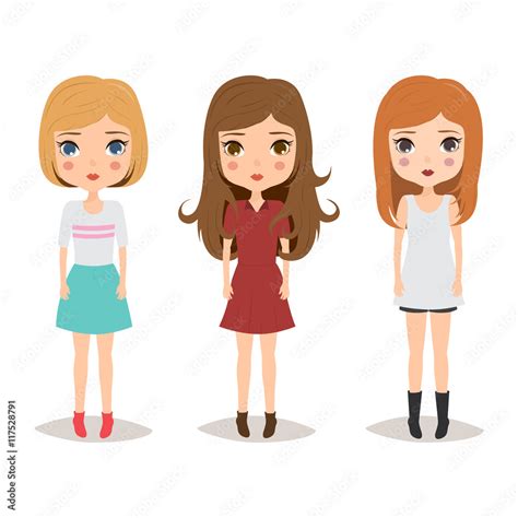 Teen Girl Cartoon