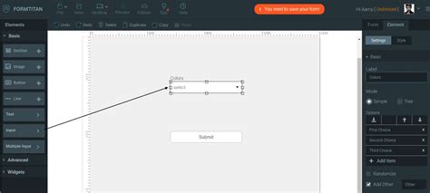 Multiple Selection Dropdown