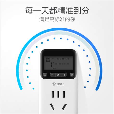 公牛定时器家用电动车电瓶手机充电倒计时自动断电源插座10a 16a 虎窝淘