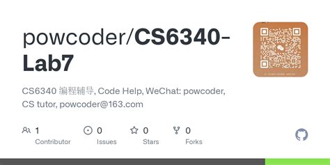 GitHub powcoder CS6340 Lab7 CS6340 编程辅导 Code Help WeChat powcoder CS tutor powcoder 163 com