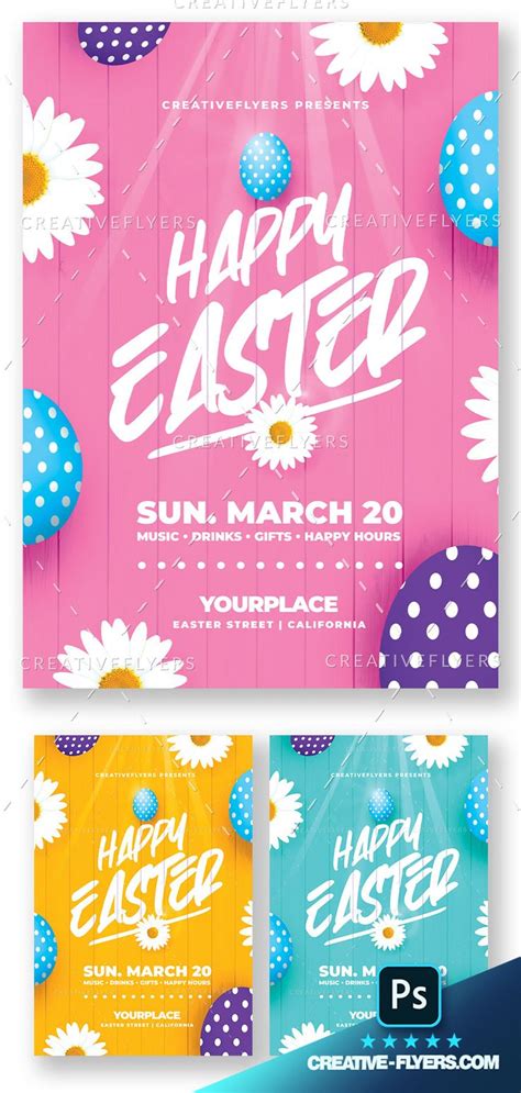 Customize Happy Easter Flyer Template Creative Flyers Creative Flyers Easter Flyers Flyer