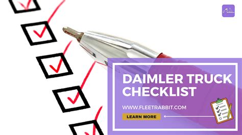 Daimler Truck Checklist
