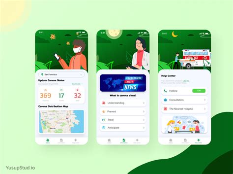 COVID UI Mobile App Figma